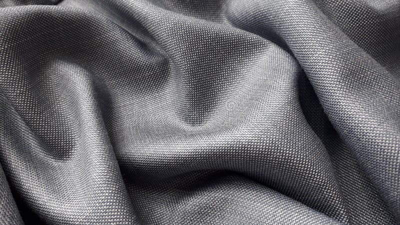 Gray Plain Weave Suiting Fabric with a Sheen. the Texture of the Fabric ...