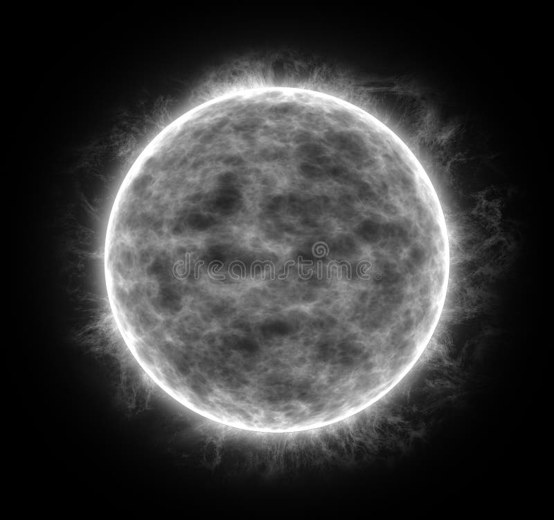 Gray Planet Isolated on Black Background Stock Photo - Image of ...