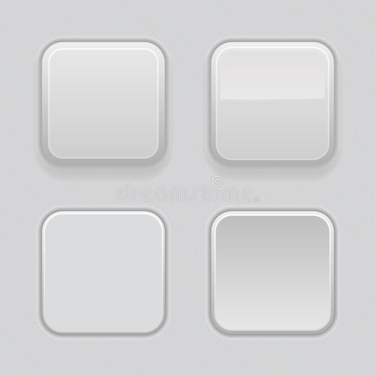 Icon Gray Buttons Stock Illustrations – 15,674 Icon Gray Buttons Stock ...