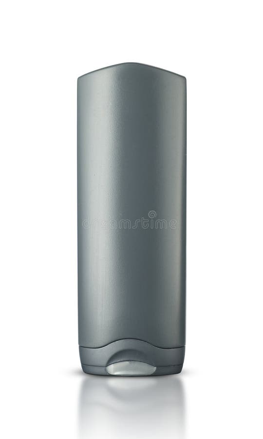 Gray Plastic Container with Bath Shampoo Stock Image - Image of plastic ...