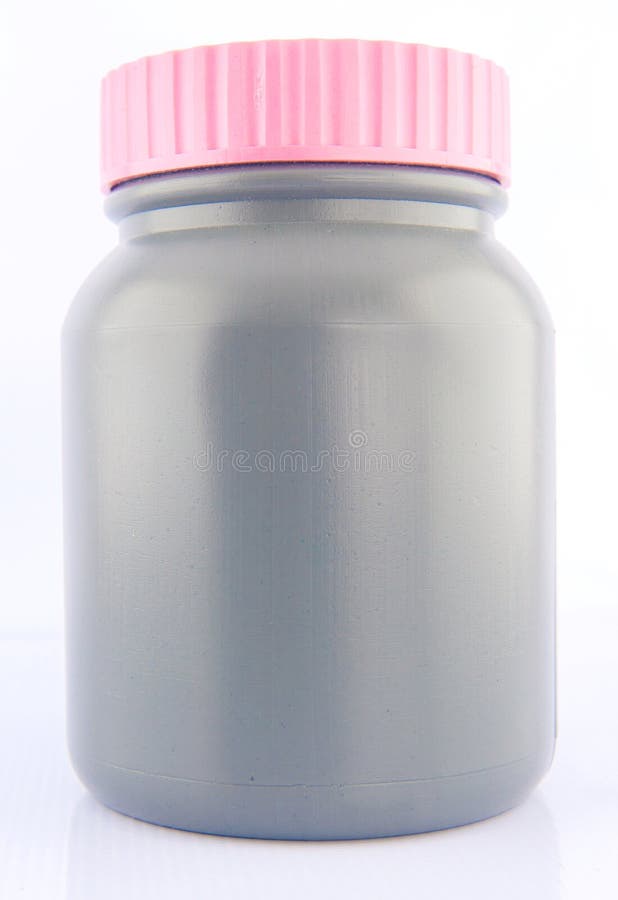 Gray Plastic Medical Container Stock Image - Image of plastic ...
