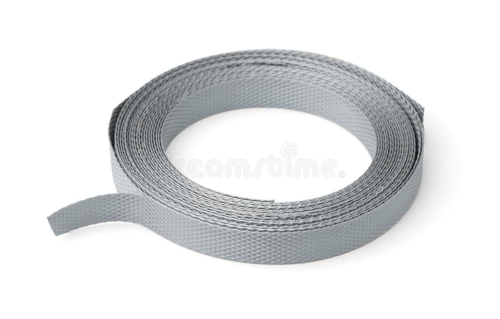 Gray Plastic Strapping Tape Stock Photo - Image of material, belt ...