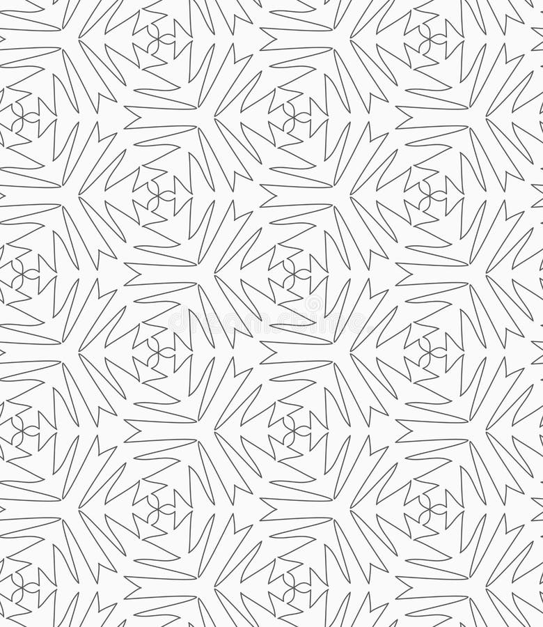 Gray Pointy Complex Shapes Textured with Dots Stock Vector ...