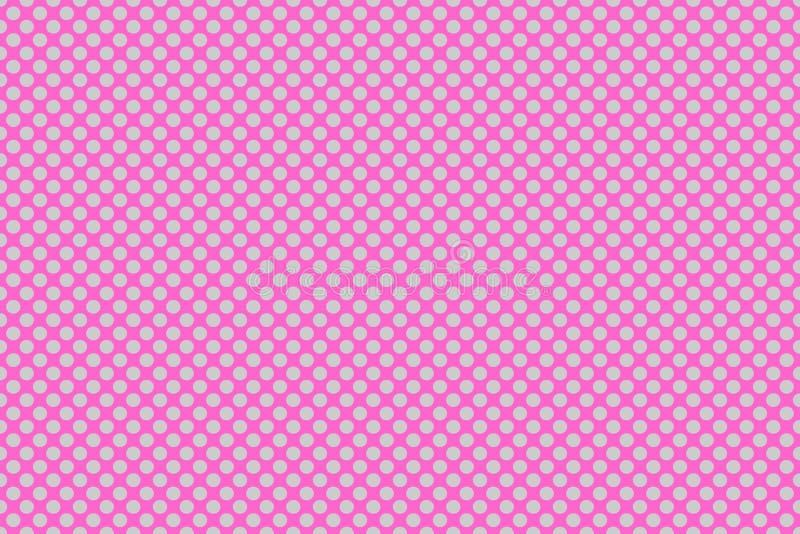 Gray Polka Dot Abstract Wallpaper on Pink Background Stock Illustration ...