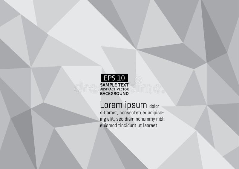 Gray Polygon Abstract Background, Vector Illustration Stock Vector ...