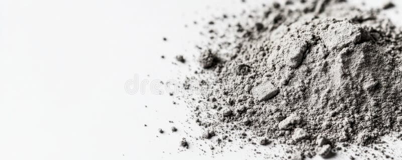 Gray Powder Texture Close-up of Granular Substance, Grey Powder ...