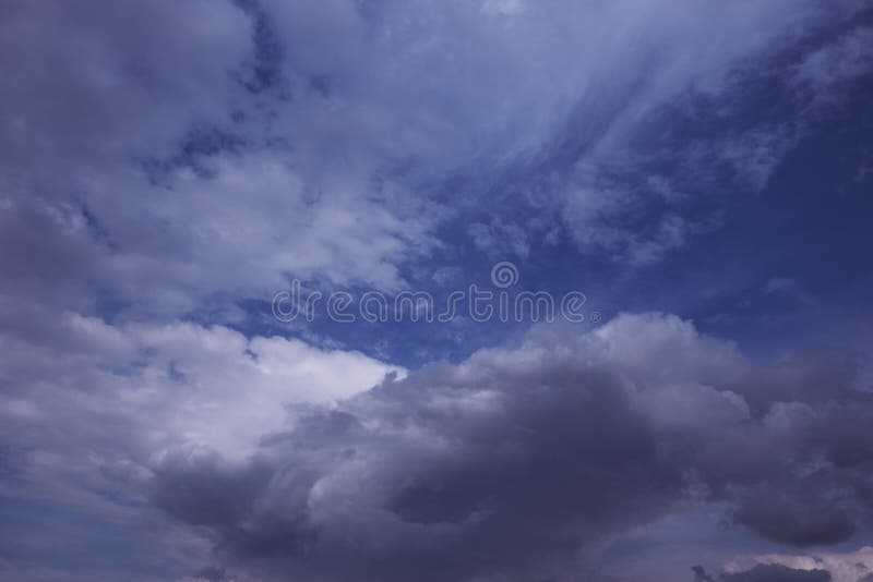 Gray Pre-storm Clouds in the Sky. Background Stock Photo - Image of ...