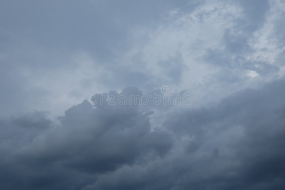 Gray Pre-storm Clouds in the Sky. Background Stock Image - Image of ...