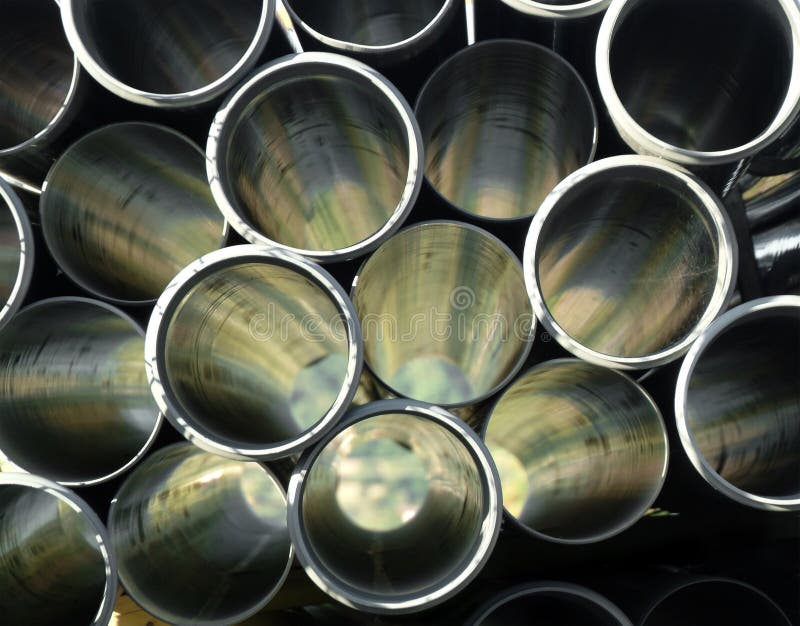 Gray PVC pipes stacked stock image. Image of craftsmanship - 3727753