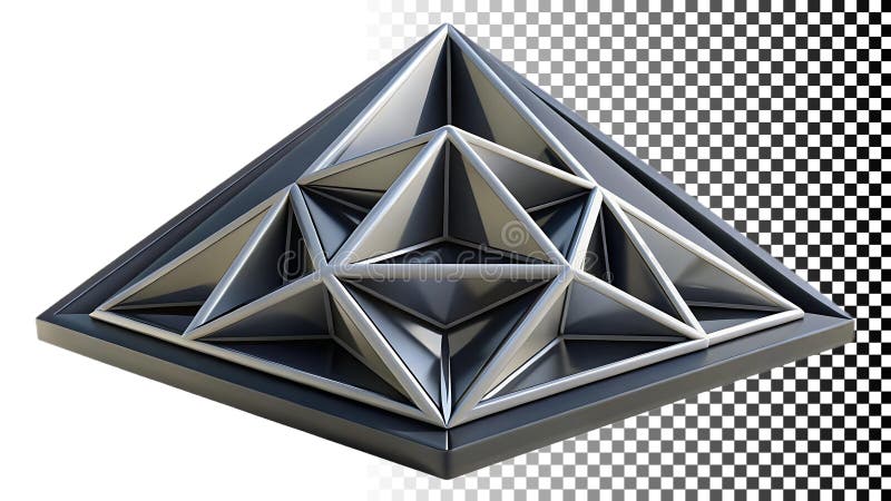 Gray Pyramid, Geometric Shape for Ancient Egypt and Architecture ...