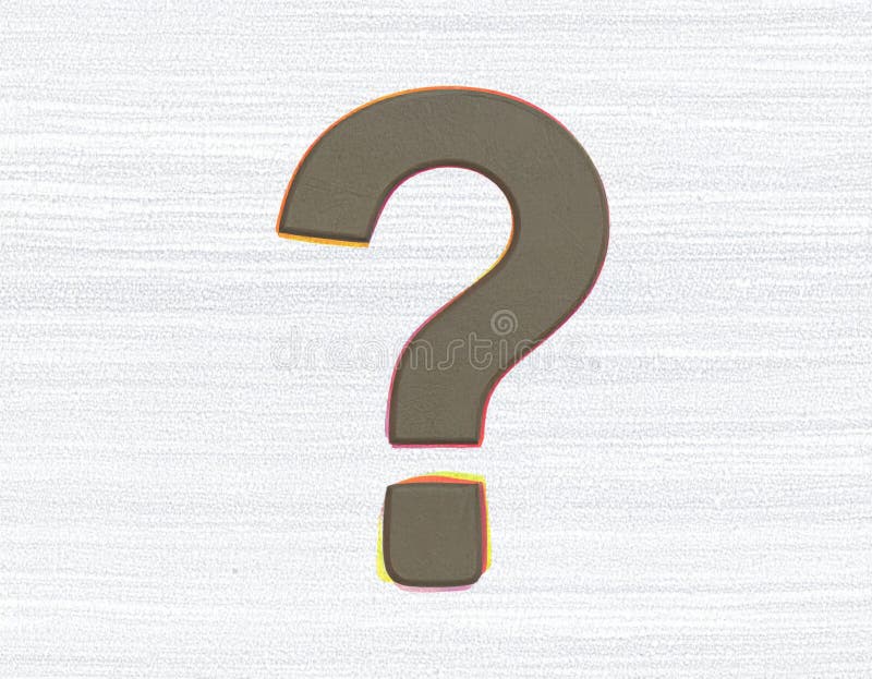 Gray Question Mark on Textured Background Stock Illustration ...
