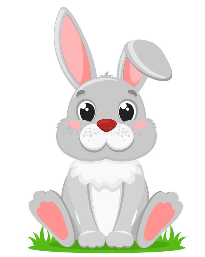 Gray Rabbit Grass Stock Illustrations – 993 Gray Rabbit Grass Stock ...