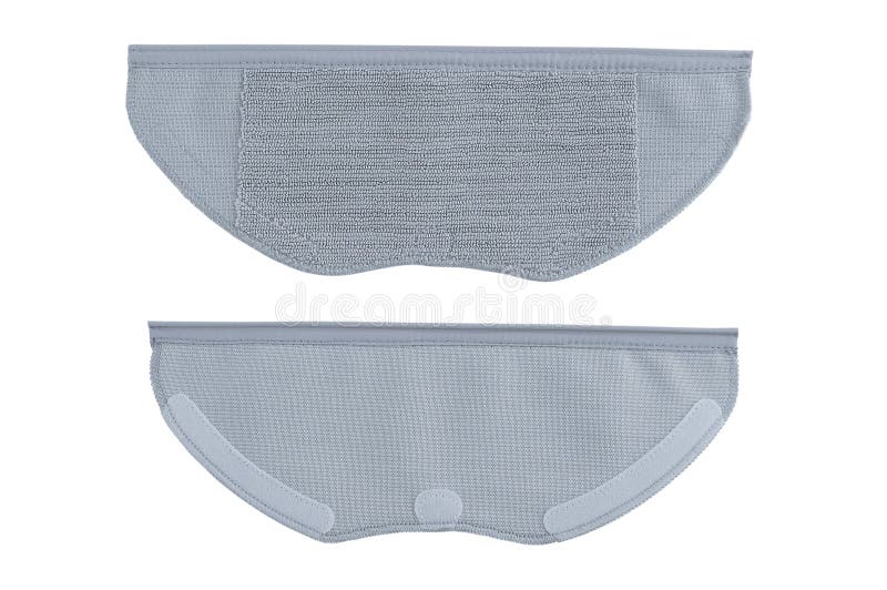 Gray Rag Attachment for Robot Vacuum Cleaner. White Background Stock ...