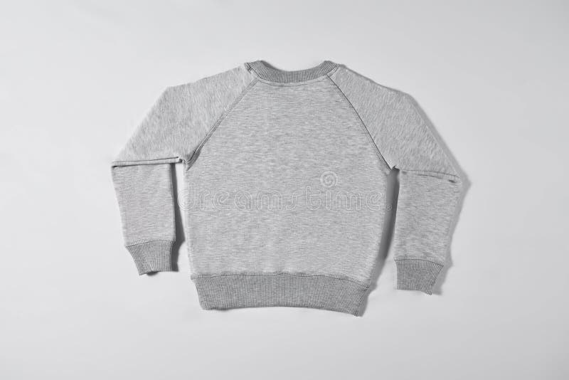 Gray Raglan Lying on a White Background Stock Photo - Image of ...