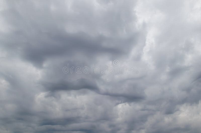 Gray Rain Clouds Loaded with Rain in the Sky. Beautiful Dark Dramatic ...