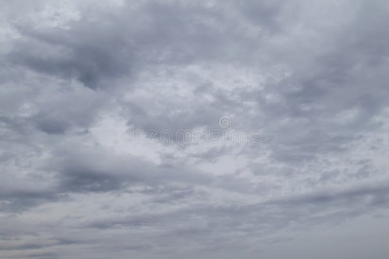 Gray Rain Clouds Loaded with Rain in the Sky. Overcast Sky with Dark ...