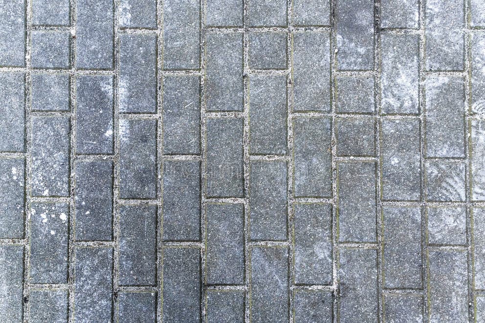 Gray Rectangular Paving City Stock Photo - Image of pavement, road ...