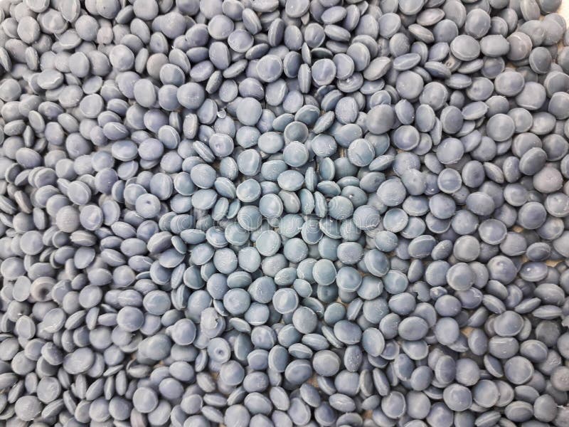 Gray Recycled Plastic Granules Stock Image - Image of grey, polymer ...