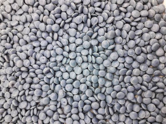 Gray Recycled Plastic Granules Stock Image - Image of grey, polymer ...
