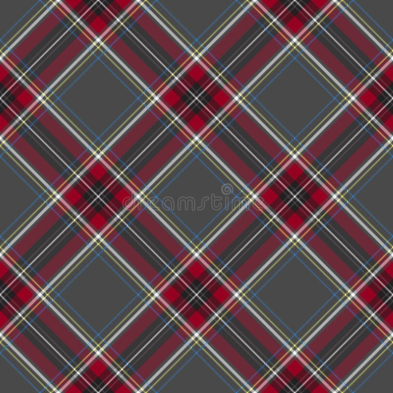 Gray Plaid Fabric Texture Seamless Pattern Stock Vector - Illustration ...