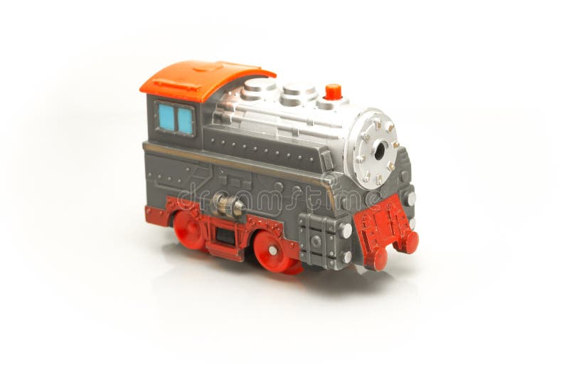 Gray-red Toy Train that Travels Quickly Stock Photo - Image of play ...