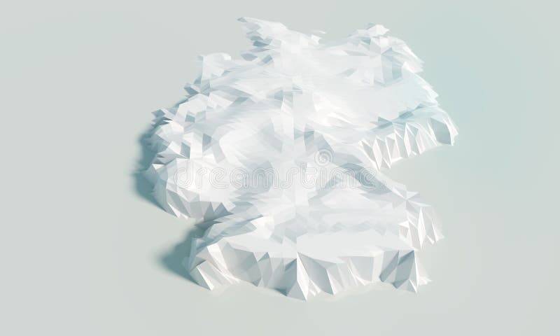 Relief Map with Heights of Germany Stock Illustration - Illustration of ...