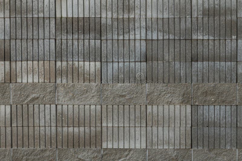 Gray Relief Rectangular Street Paving Stone Tile on Building Wall, for ...