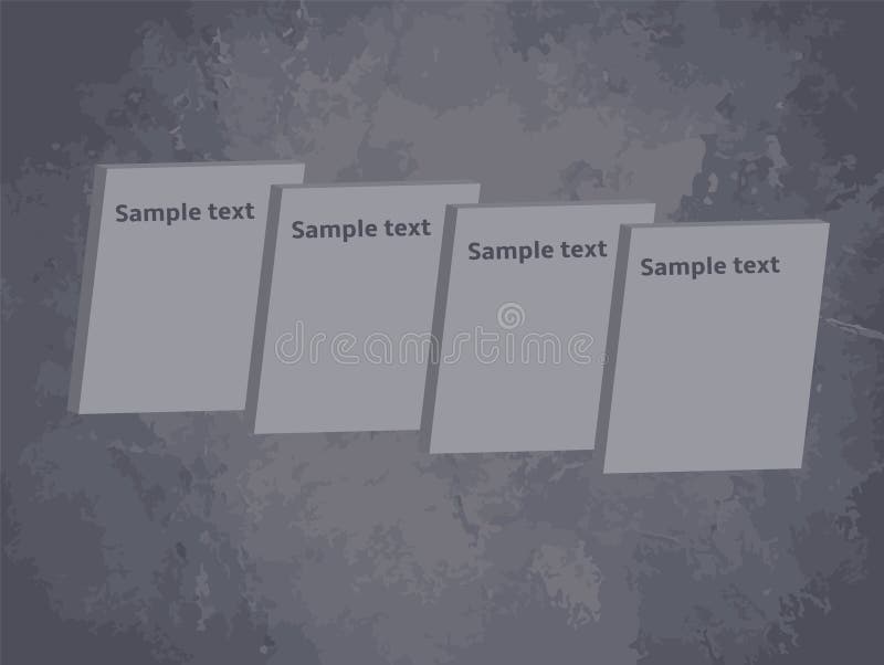 Grey Box. Template For A Text Stock Vector - Illustration of connection ...