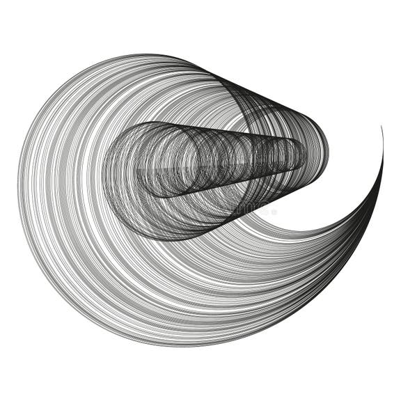 Gray Rings Spiral. Concentric Circles Design. Vector Layered Pattern ...