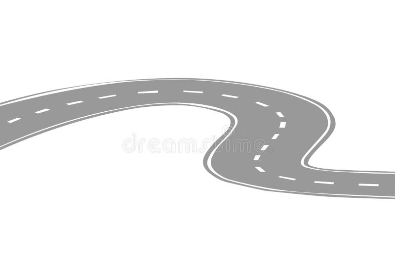 Gray Road Icon with White Stripes. Vector Illustration Eps 10 Stock ...