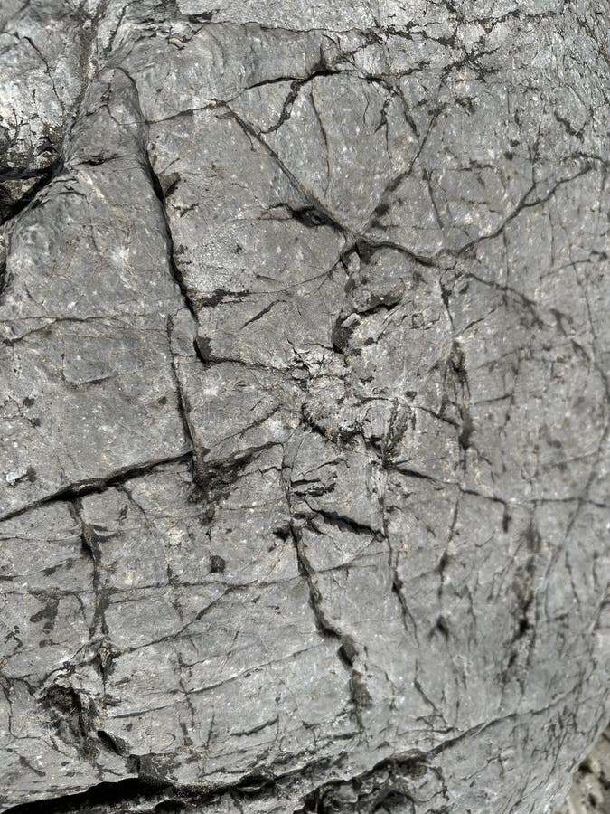 Gray Rock or Stone Surface Texture with Cracks. Stock Image - Image of ...