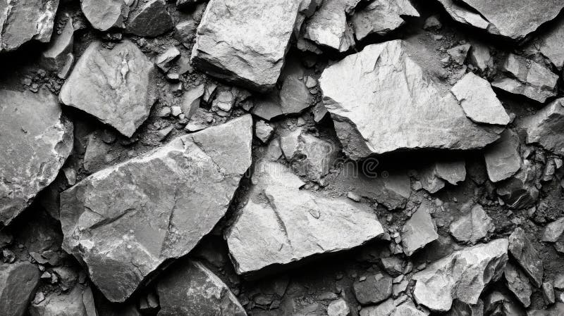 Gray Rocks Texture Irregular Shapes Pattern Stock Illustration ...