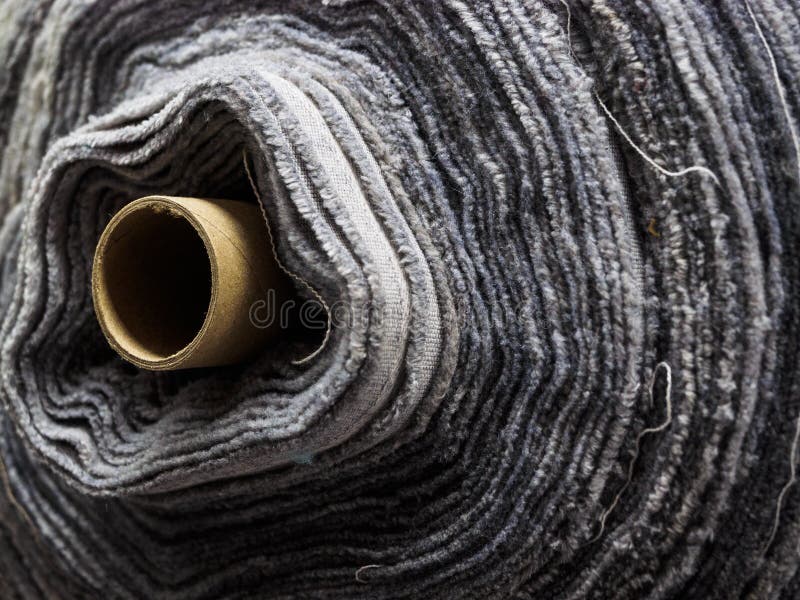 Gray Roll of Knitted Fabric. Texture, Background Stock Image - Image of ...