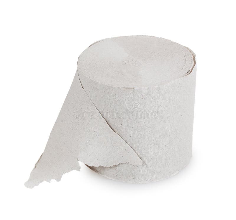 Gray roll of toilet paper stock photo. Image of flush - 36944410