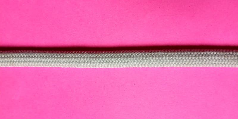 Gray Rope Isolated on Pink Background Stock Photo - Image of maroon ...