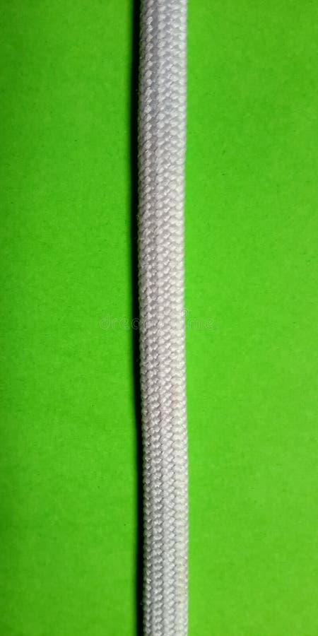 Gray Rope Isolated on Green Background Stock Image - Image of line ...