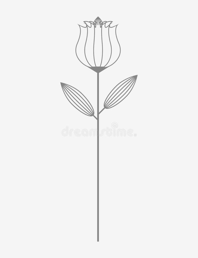 Gray Rose with Blend Effect Stock Vector - Illustration of love, icon ...