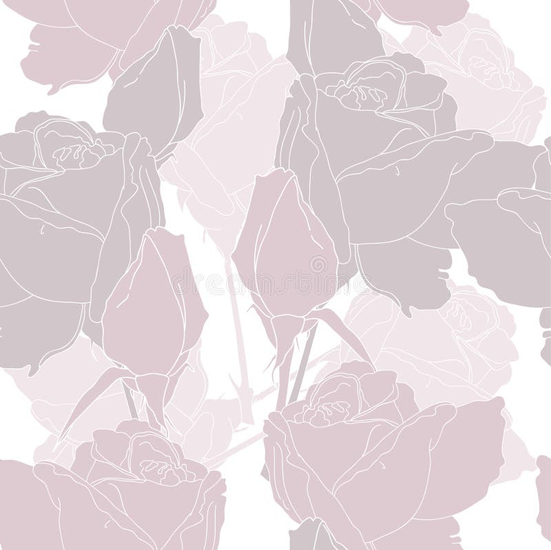 Abstract Swirl Flower Seamless Texture Stock Illustration - Illustration of beautiful ...