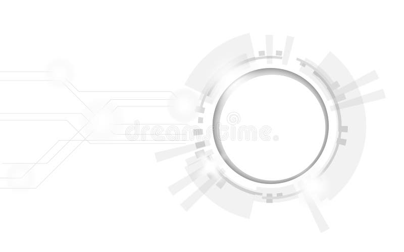 Gray Round Cyber Technology Modern Graphic Vector Stock Vector ...