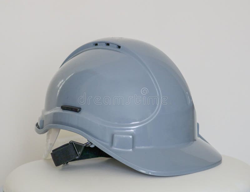 Gray safety helmet stock photo. Image of protective - 151334670