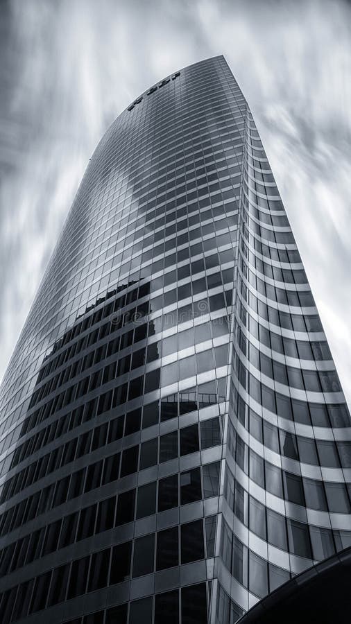 Gray Scale Image of Building Stock Image - Image of building ...