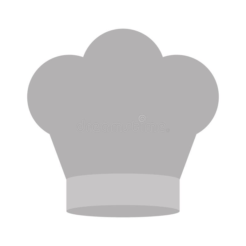 Gray Scale Silhouette of Chefs Hat in Crown Shape Stock Vector ...