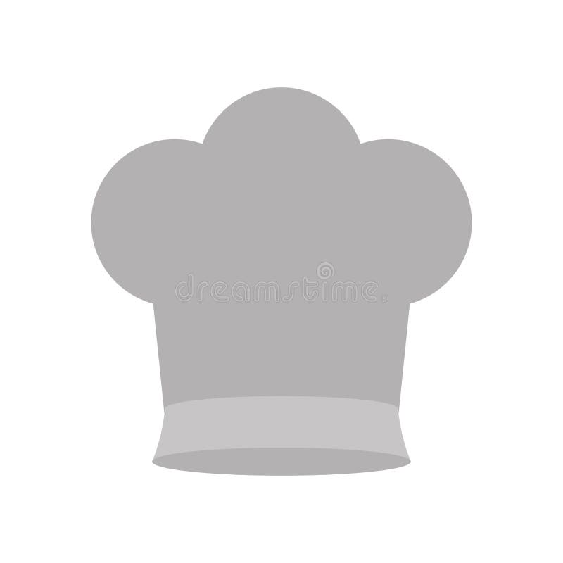Gray Scale Silhouette of Chefs Hat Stock Vector - Illustration of cook ...