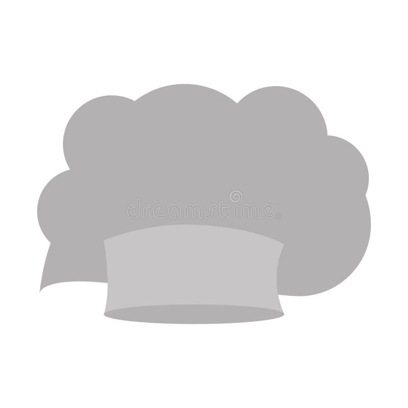 Gray Scale Silhouette of Chefs Hat Stock Vector - Illustration of baker ...