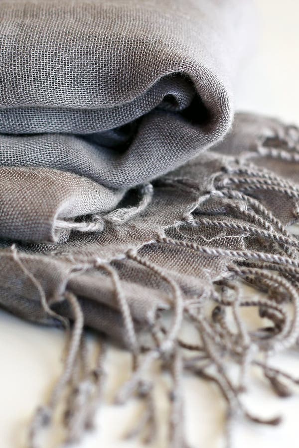 Gray Scarf stock photo. Image of accessory, folded, textile - 23907770