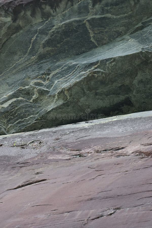 Gray Schist and Red Rock II Stock Photo - Image of vertical, schist ...