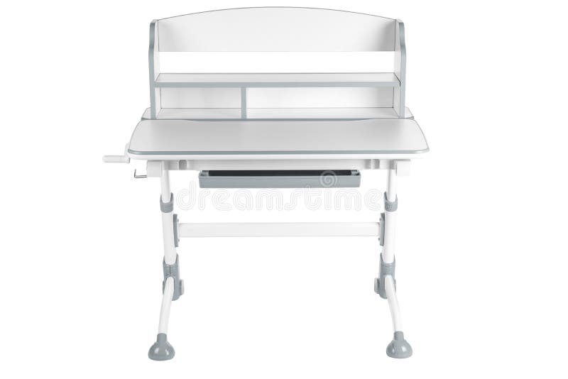 Gray School Classroom Interior with Whiteboard, Side View Stock ...