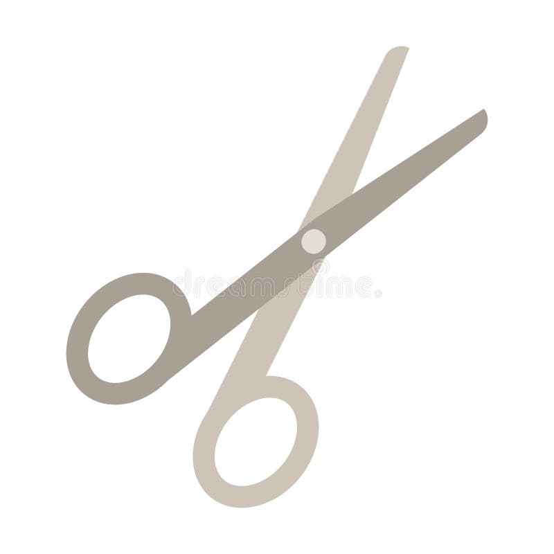 Gray Scissor Icon stock vector. Illustration of stationery - 310196116