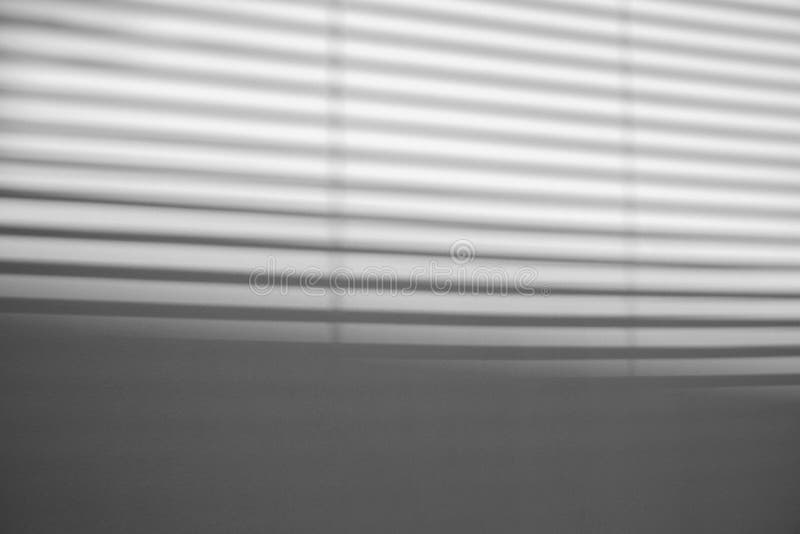 Gray Shadow of Blinds Windows Overlay on the White Wall Background ...