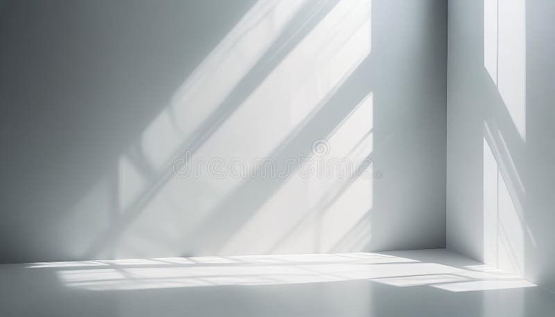 Gray Shadow and Light Blur Abstract Background on White Wall from ...